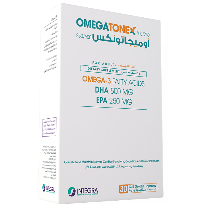 Omegatonex Capsules 500-250 - integra Pharmaceuticals